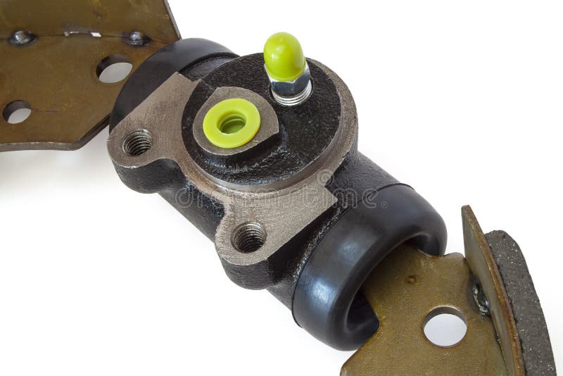 Brake Cylinder and Brake Shoe. Stock Image - Image of service, auto ...
