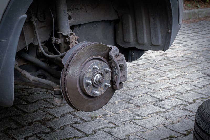 Brake Disc, Car Wheel Suspension Stock Image - Image of industry ...