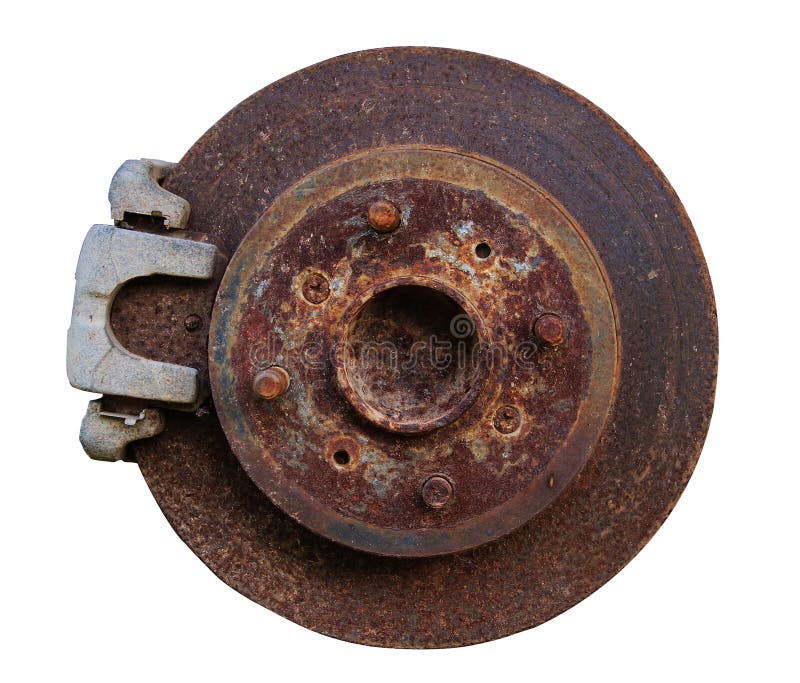 Half Rusted Sport Brake Disc Stock Image - Image of spare, chrome: 7869419