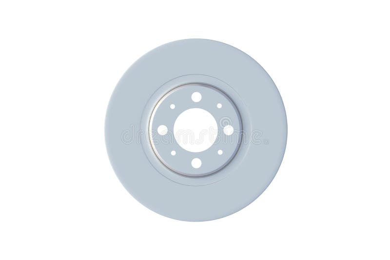 Brake Disc Isolated on White Background Stock Illustration ...