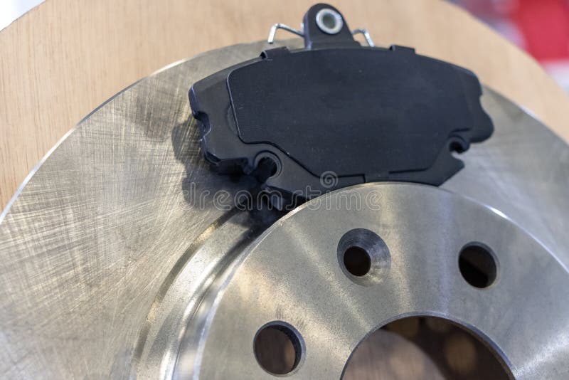Brake disc and brake pad stock photo. Image of mechanic - 237648664