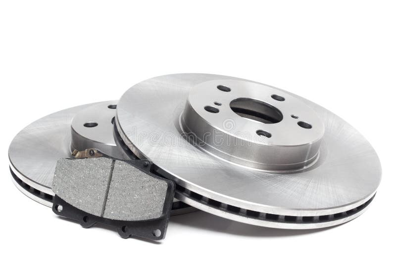 Brake discs and pads stock photo. Image of background - 92788992