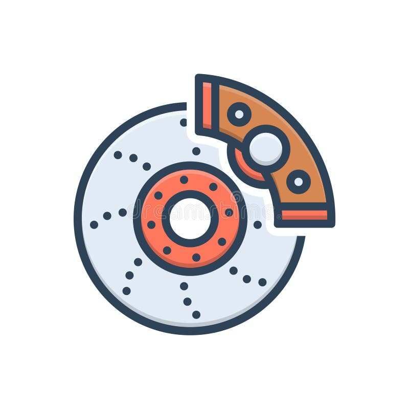 Color Illustration Icon for Brake, Disc and Repair Stock Illustration ...