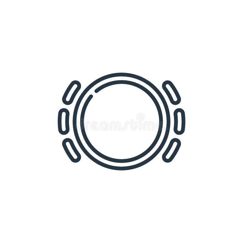 Brake Icon Vector from Car Engine Concept. Thin Line Illustration of ...