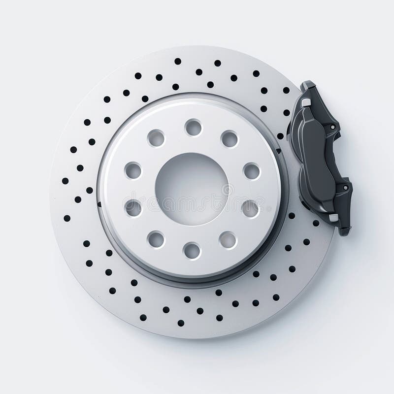 Brake Icon on White Background Stock Illustration - Illustration of ...