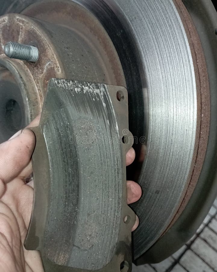 Brake Pad and Disc Brake Damage Stock Image - Image of damage, disc ...