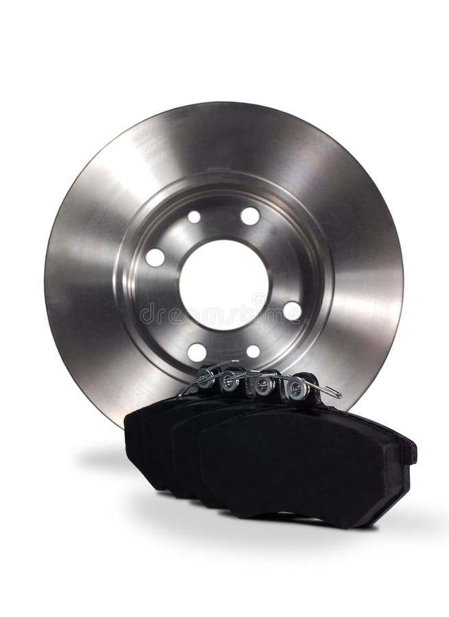 Brake pads and brake disc stock image. Image of spare - 81306757