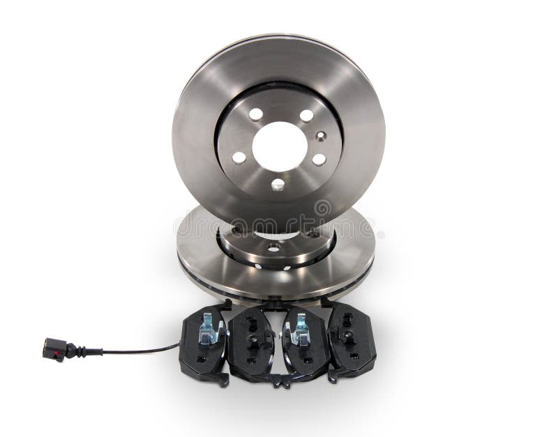 Brake pads and brake discs stock photo. Image of safety - 86457210