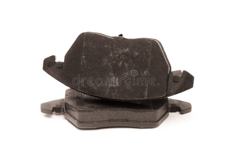 Brake Pads Car Details Isolated on White Background - Mage Stock Image ...