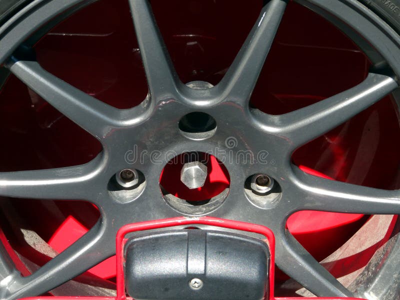 Brake on Red stock image. Image of tire, wheel, vehicle - 27665749