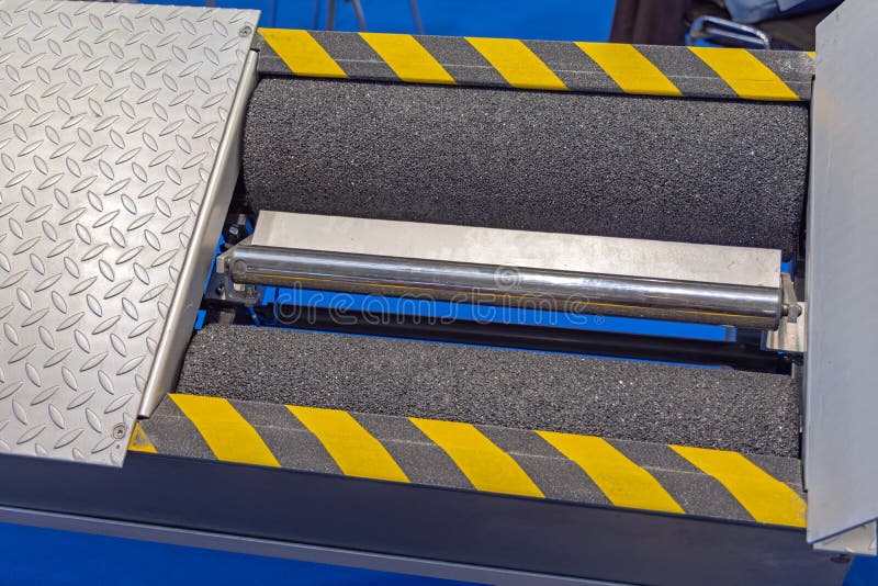 Brake Roller Testing stock image. Image of modern, garage - 251416951