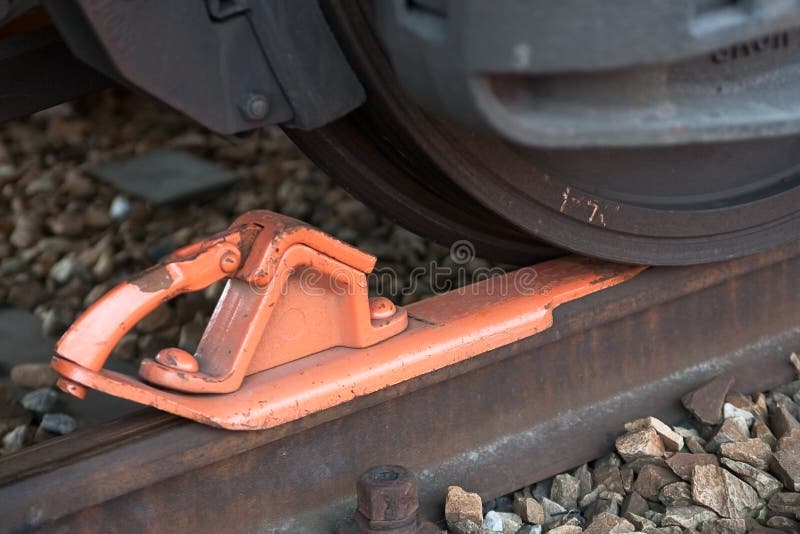 Brake Shoe Under a Railway Wagon Wheel Stock Photo - Image of shoe ... Brake Shoe Under a Railway Wagon Wheel Stock Photo - Image of shoe ...