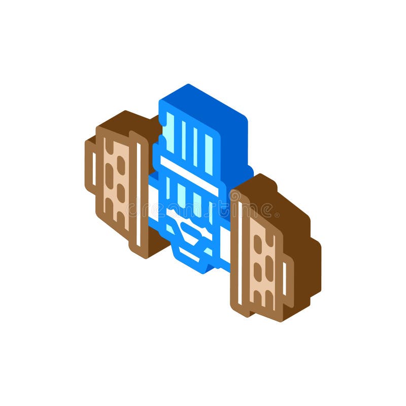 Brake Testing Aircraft Isometric Icon Vector Illustration Stock Vector ...