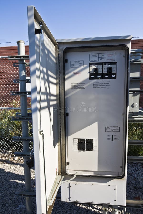 Brakers in the Box Installed on H-frame Stock Photo - Image of antenna ...