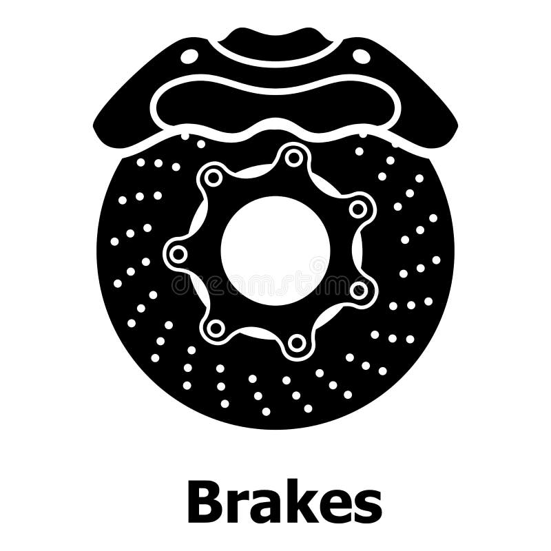 Brakes Icon in Trendy Design Style. Brakes Icon Isolated on White ...
