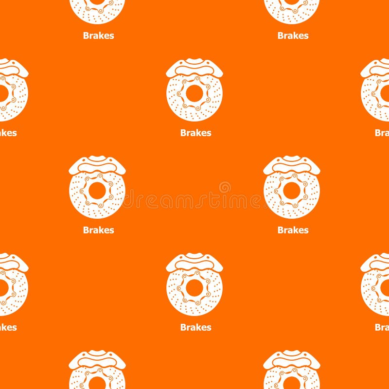 Brakes Pattern Vector Orange Stock Vector - Illustration of geometric ...