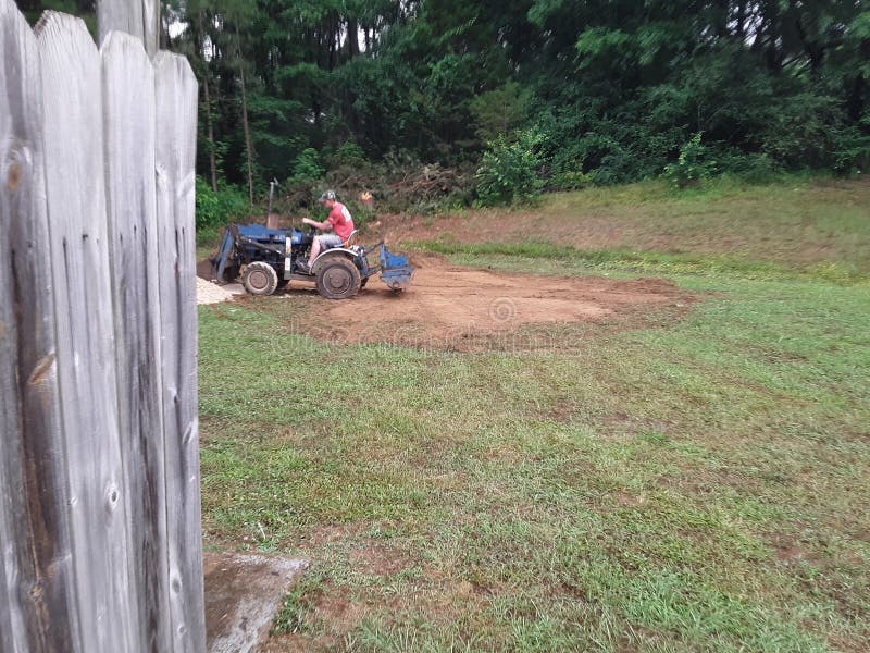 Braking Ground Setting Up Pool Sand Stock Photo - Image of braking ...