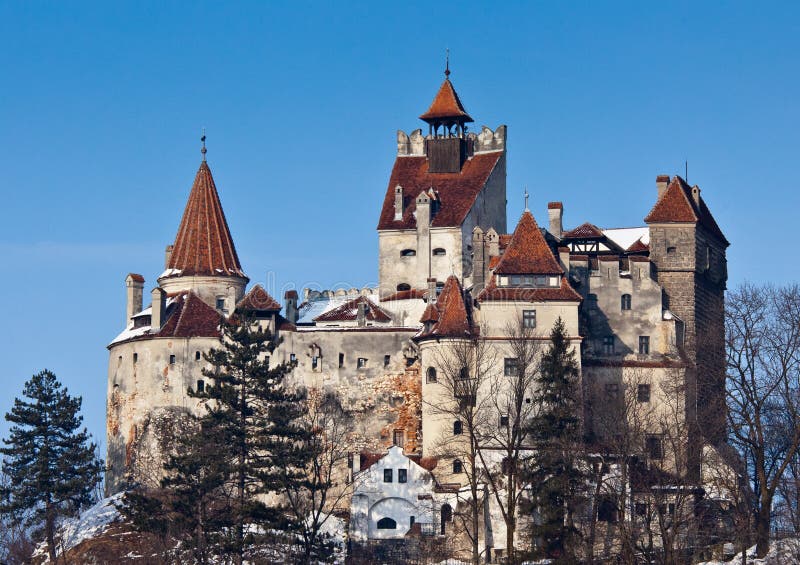 Bran Castle stock image. Image of romania, towers, ancient - 5121555