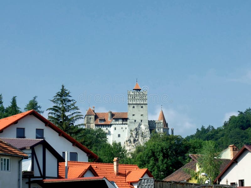 Bran castle stock photo. Image of symbol, romania, sunny - 20777512