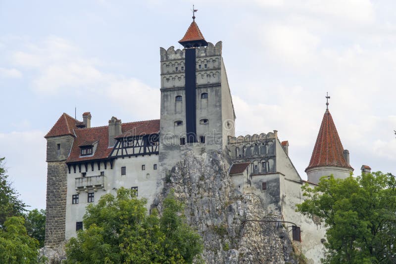 Bran Castle stock image. Image of construction, famous - 96465505