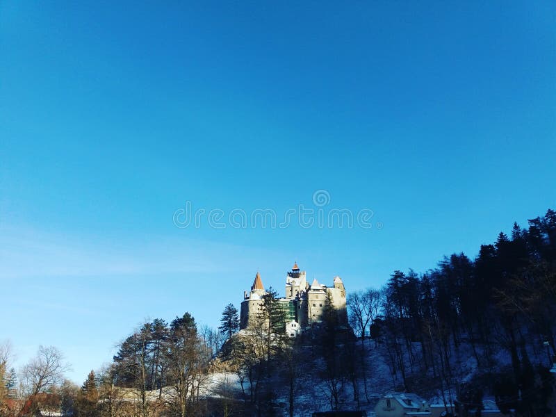 Bran castle stock photo. Image of castle, restaurant - 96671456