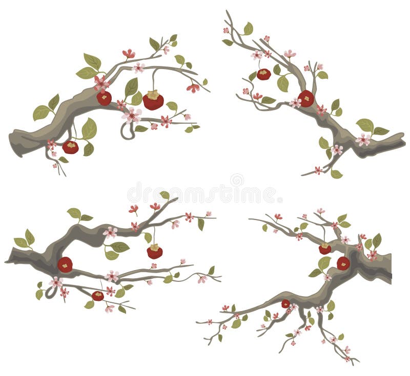 Branch design set stock illustration. Illustration of design - 11251680