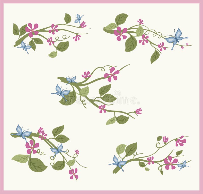 Branch design set stock illustration. Illustration of decorative - 11827102