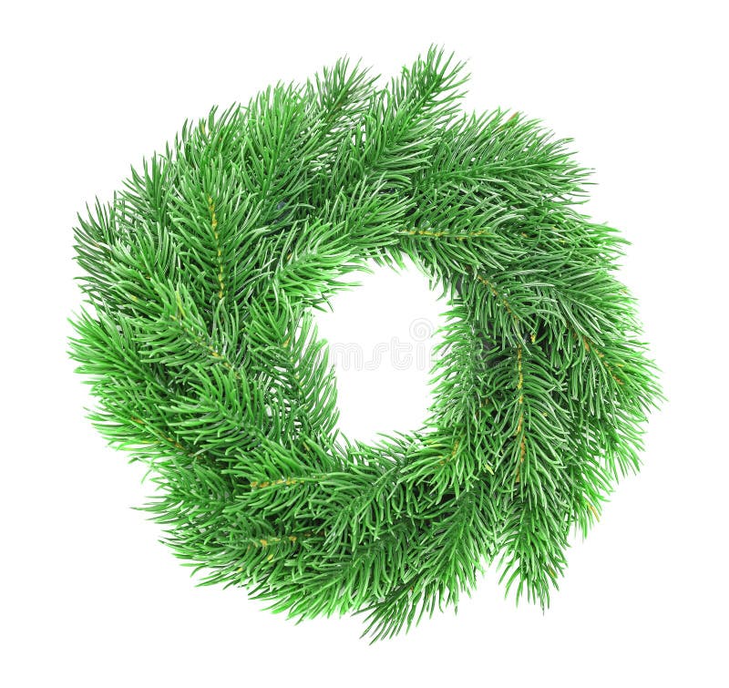 The Branch Fir-tree Form of Wreath Stock Image - Image of flora ...