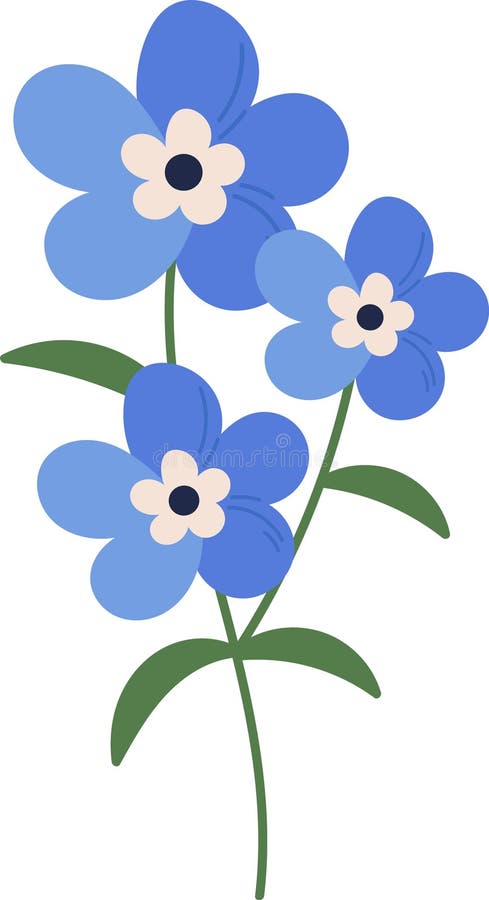 Branch with Flowers stock vector. Illustration of leaf - 307822283