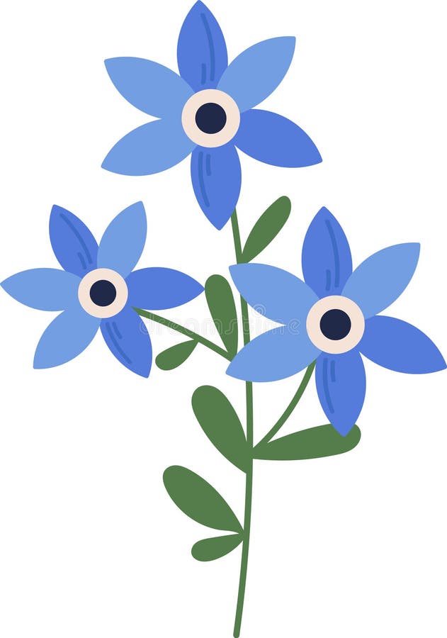 Branch with Flowers stock vector. Illustration of plant - 307822431