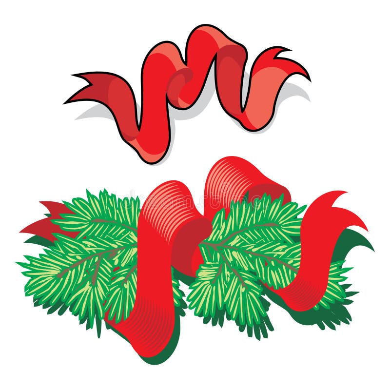 Branch of a fur-tree stock vector. Illustration of design - 1386504