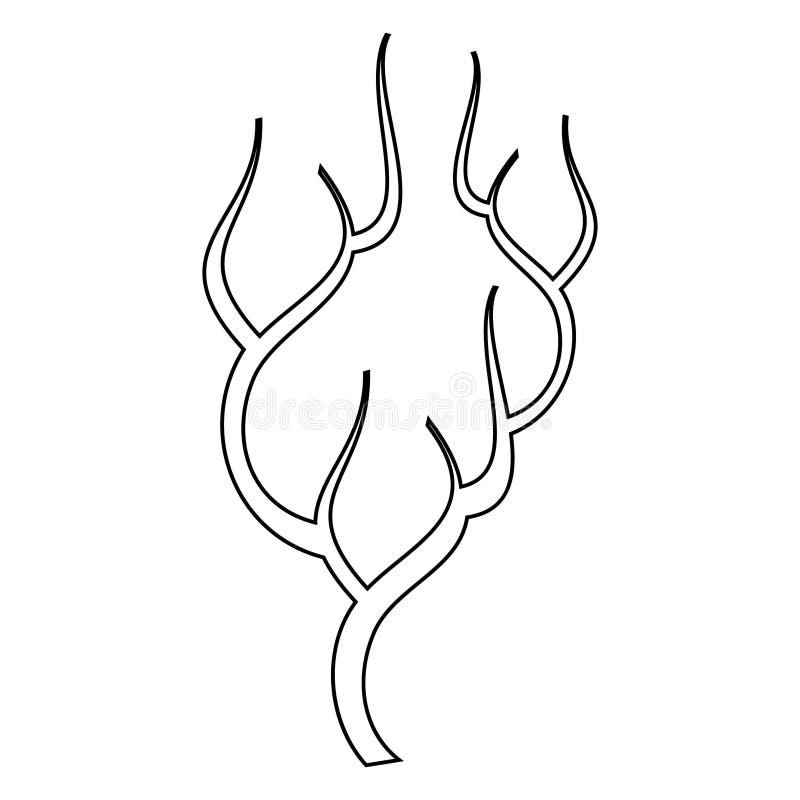 Branch Icon Vector Set Tree Illustration Sign Collection Firewood Symbol Or Logo Stock Vector