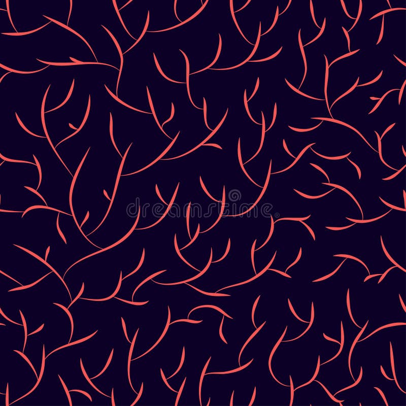 Branch Lines. Seamless Pattern Stock Vector - Illustration of graphic ...