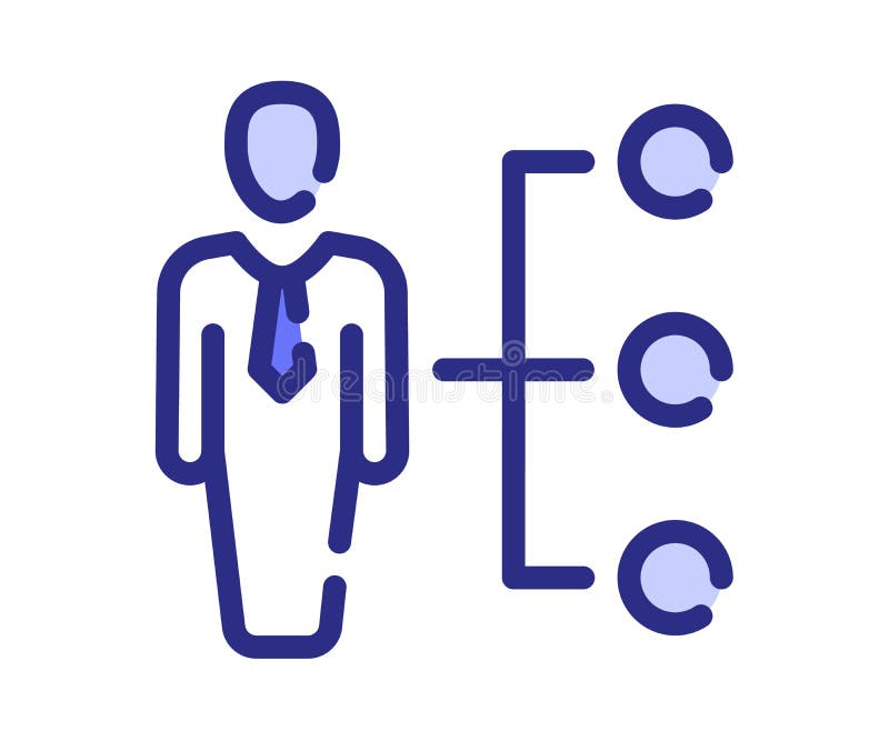 Branch Organization Business Single Isolated Icon with Dash or Dashed ...