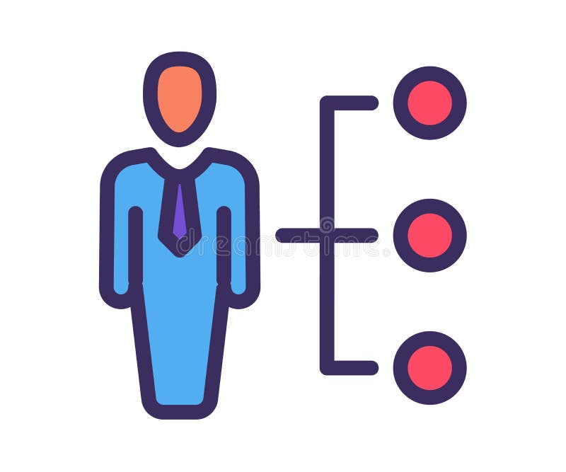 Branch Organization Business Single Isolated Icon with Filled Line ...