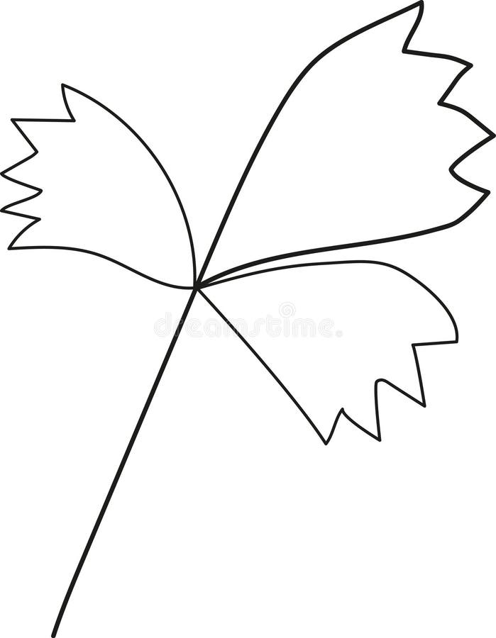 Black Line Leafy Branch Stock Illustrations – 234 Black Line Leafy ...