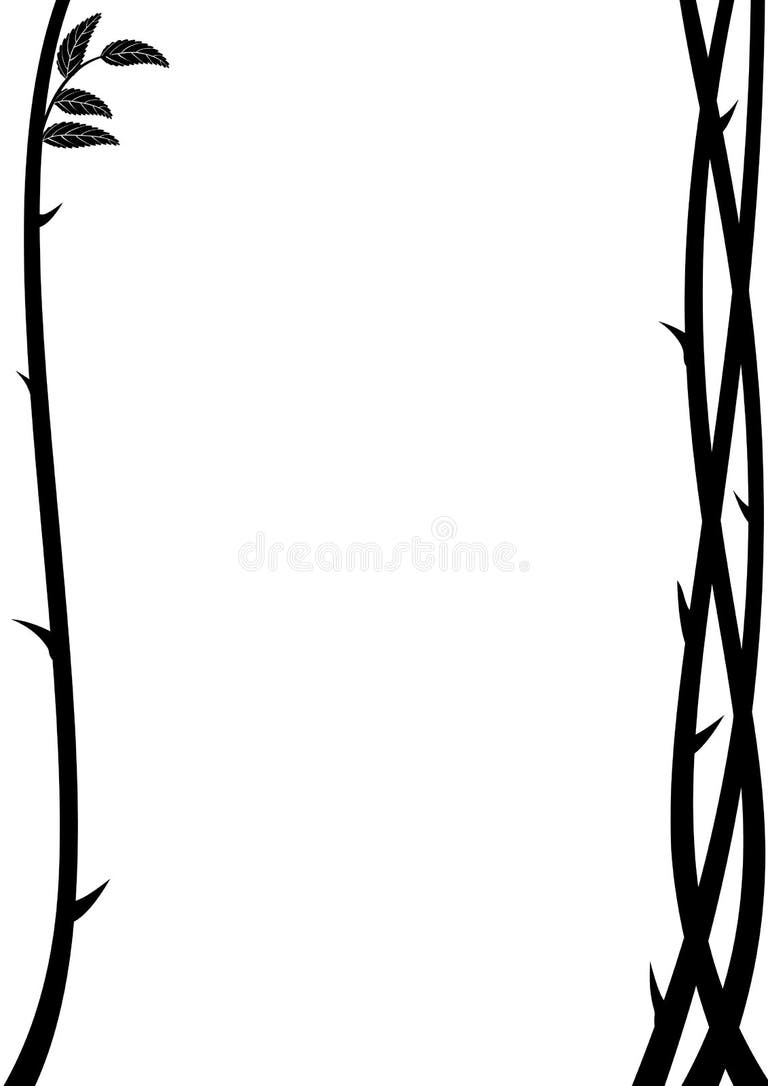 Rose Thorns Border Stock Illustrations – 141 Rose Thorns Border Stock ...