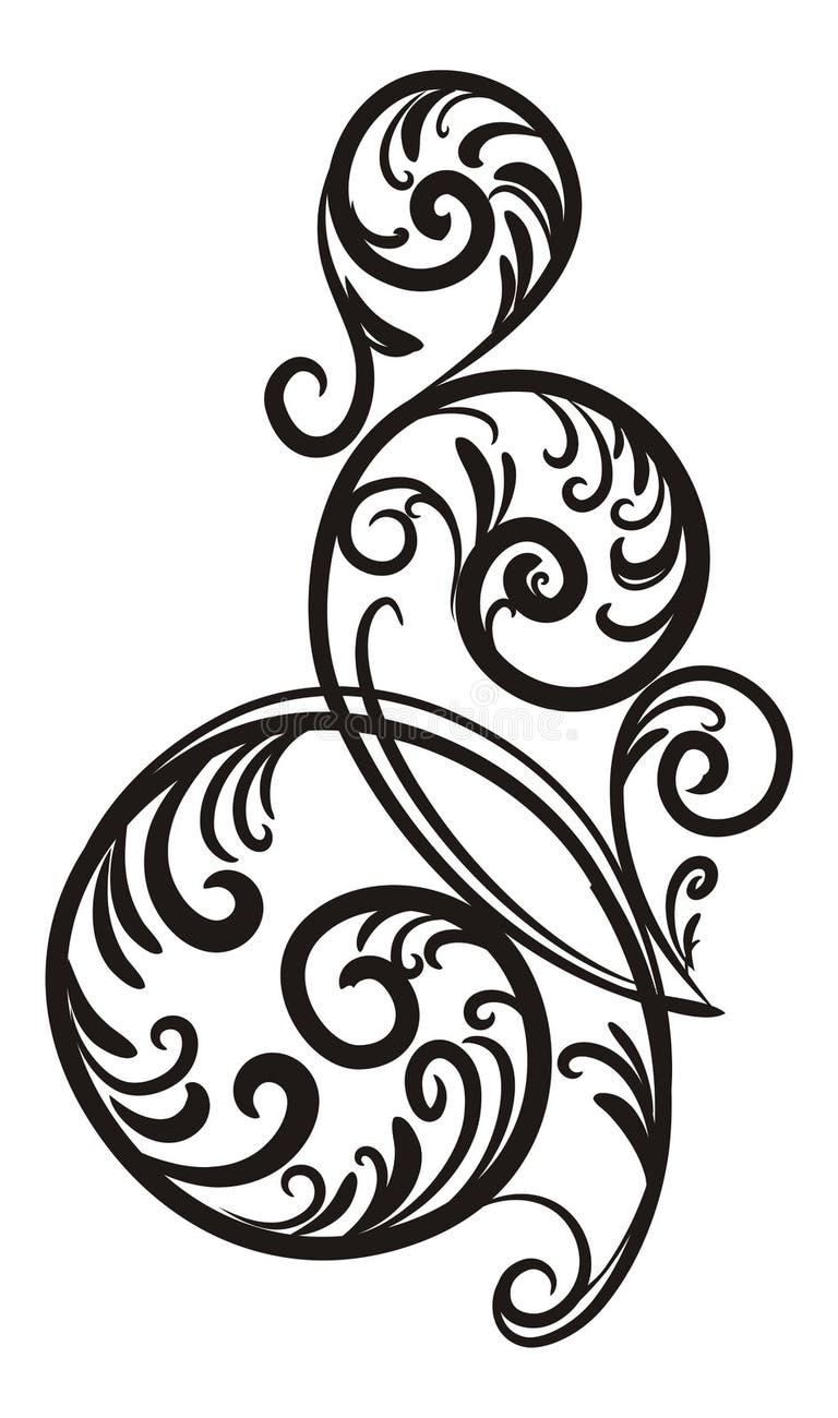 Swirl Bush Outline Stock Illustrations – 1,055 Swirl Bush Outline Stock ...