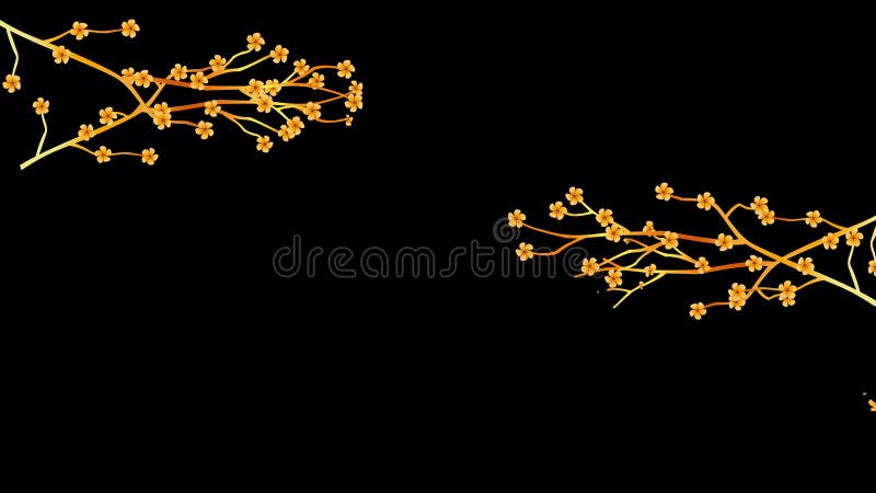 Branch Tree Design Element Seamless Loop Animation Transparent ...