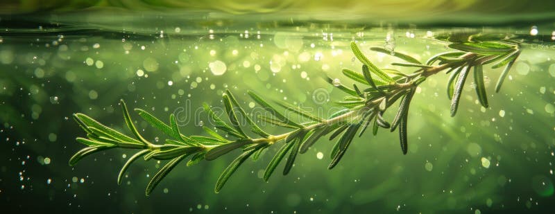 Branch of Tree Floating in Water Stock Photo - Image of surface, plants ...