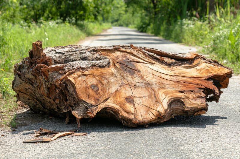 A Branch that the Wind Snapped from a Tree in the Aftermath of a ...