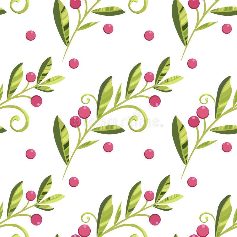 Ensemble De Canneberges Baies Et Feuilles Vectorielle Illustration ... Ensemble De Canneberges Baies Et Feuilles Vectorielle Illustration ...