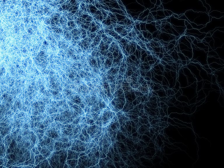 Branched Lightning Discharge Stock Illustration - Illustration of ...