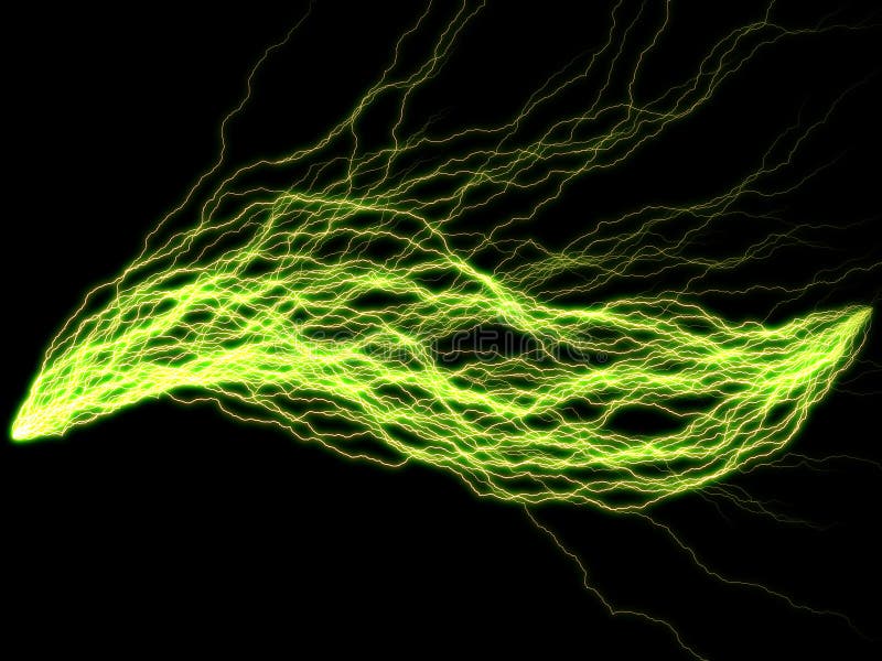 Branched Lightning Discharge Stock Illustration - Illustration of ...