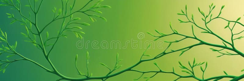 Branched Shapes in Green and Gainsboro Stock Image - Image of pattern ...