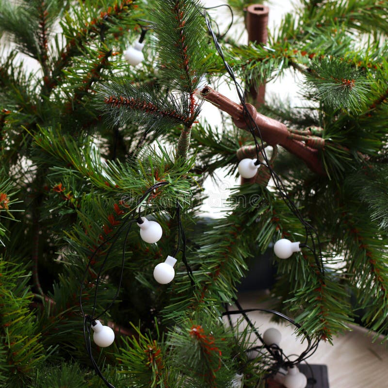 Branches of an Artificial Christmas Tree. we are Mounting a Composite ...