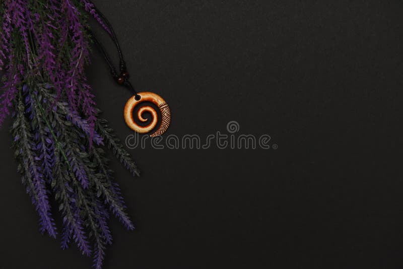 Branches of Artificial Flowers and a Talisman Stock Image - Image of ...