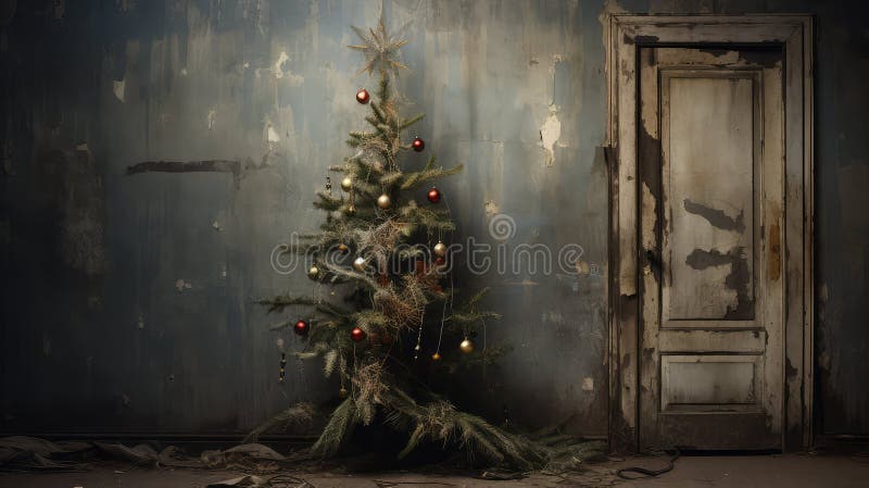 Branches Broken Christmas Tree Stock Illustration - Illustration of ...