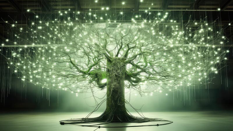 Branches data tree stock illustration. Illustration of branches - 369199254