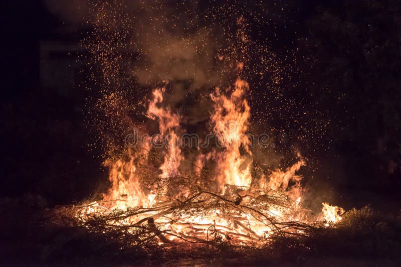 Branches on fire stock image. Image of power, abstract - 76772221